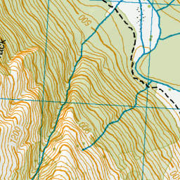 Caples River, Otago - NZ Topo Map