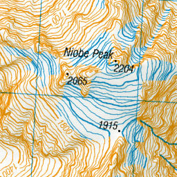 Niobe Peak, Southland - NZ Topo Map