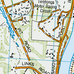 Teretonga Motor Racing Circuit, Southland - NZ Topo Map