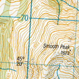 Smooth Peak, Southland - NZ Topo Map