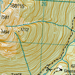Greenstone Hut, Otago - NZ Topo Map