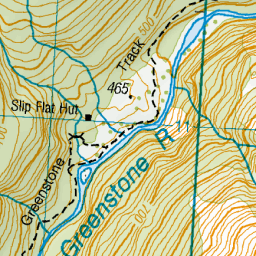 Greenstone River, Otago - NZ Topo Map
