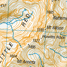 Mount Annetta, Southland - NZ Topo Map