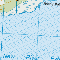 New River Estuary, Southland - NZ Topo Map