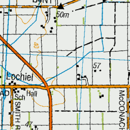 Lochiel, Southland - NZ Topo Map