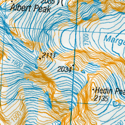 Albert Peak, Southland - NZ Topo Map