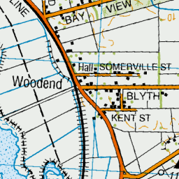 Woodend, Southland - NZ Topo Map