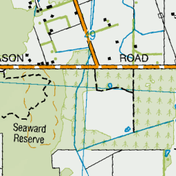 Seaward Reserve, Southland - NZ Topo Map