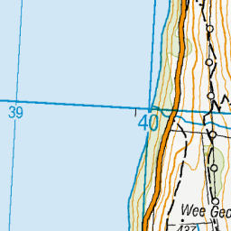 Wee Geordie, Otago - NZ Topo Map
