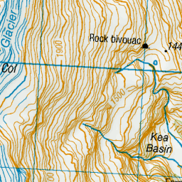 Kea Basin, Otago - NZ Topo Map