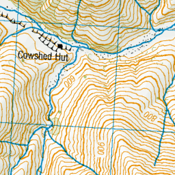 Cowshed Hut, Southland - NZ Topo Map