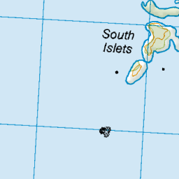 South Islets, Southland - NZ Topo Map