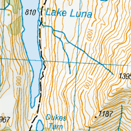 Lake Luna, Otago - NZ Topo Map