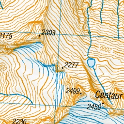 Centaur Peaks, Otago - NZ Topo Map
