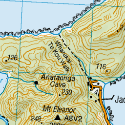 Jackson Bay, West Coast - NZ Topo Map