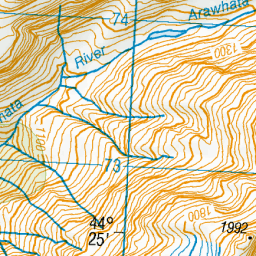 Arawhata River, West Coast - NZ Topo Map
