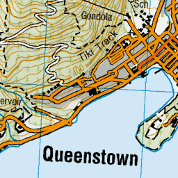 Queenstown, Otago - NZ Topo Map