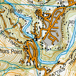 Arthurs Point, Otago - NZ Topo Map