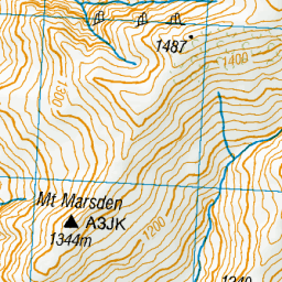 Mount Marsden, Otago - NZ Topo Map