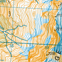 HAAST RANGE, West Coast - NZ Topo Map