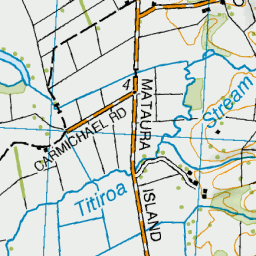 Titiroa Stream, Southland - NZ Topo Map