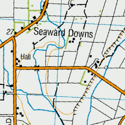 Seaward Downs, Southland - NZ Topo Map