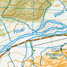 Matukituki River West Branch, Otago - NZ Topo Map