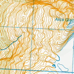 Alick Glacier, West Coast - NZ Topo Map