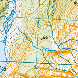 Graham River, West Coast - NZ Topo Map