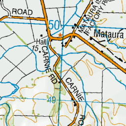 Mataura Island, Southland - NZ Topo Map