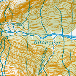 Kitchener River, Otago - NZ Topo Map