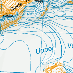 Upper Volta Glacier, West Coast - NZ Topo Map