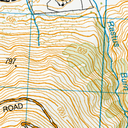 Rastus Burn, Otago - NZ Topo Map