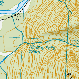 Hindley Falls, West Coast - NZ Topo Map