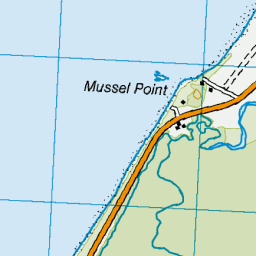 Mussel Point, West Coast - NZ Topo Map