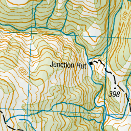 Junction Hut, Southland - NZ Topo Map