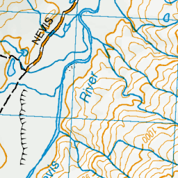 Nevis River, Otago - NZ Topo Map