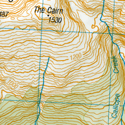 Calliope Creek, West Coast - NZ Topo Map