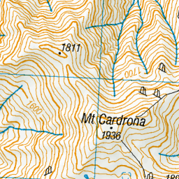 Mount Cardrona, Otago - NZ Topo Map