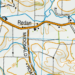 Redan, Southland - NZ Topo Map