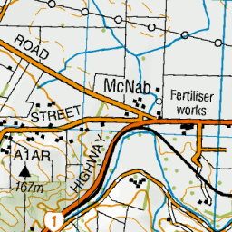 McNab, Southland - NZ Topo Map