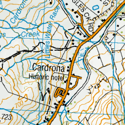 Cardrona, Otago - NZ Topo Map