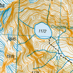 Crucible Lake, Otago - NZ Topo Map
