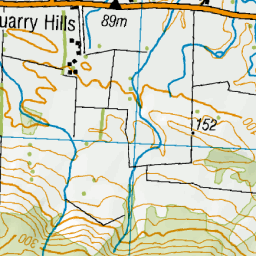 Quarry Hills, Southland - NZ Topo Map