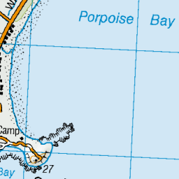 Curio Bay, Southland - NZ Topo Map