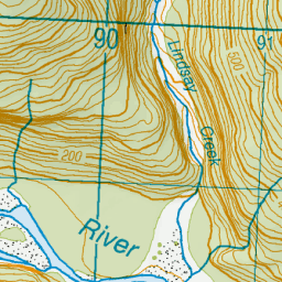 Okuru River, West Coast - NZ Topo Map