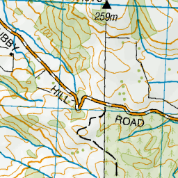 Scrubby Hill, Southland - NZ Topo Map