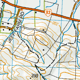 Jeff Farm, Southland - NZ Topo Map
