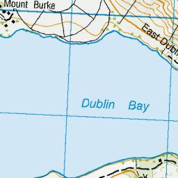 Dublin Bay, Otago - NZ Topo Map
