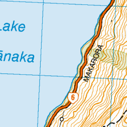 Lake Wanaka, Otago - NZ Topo Map